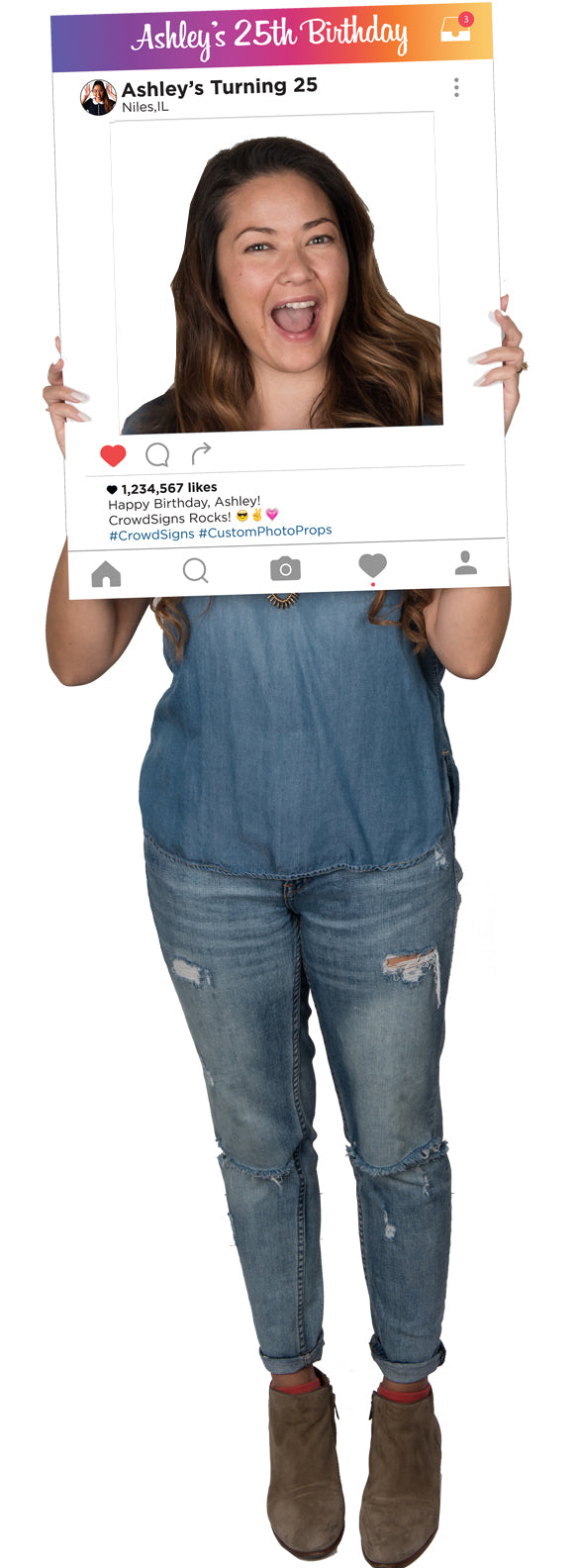 Instagram Frames - Custom Cut-Out Photo Props - Delivered. – CrowdSigns