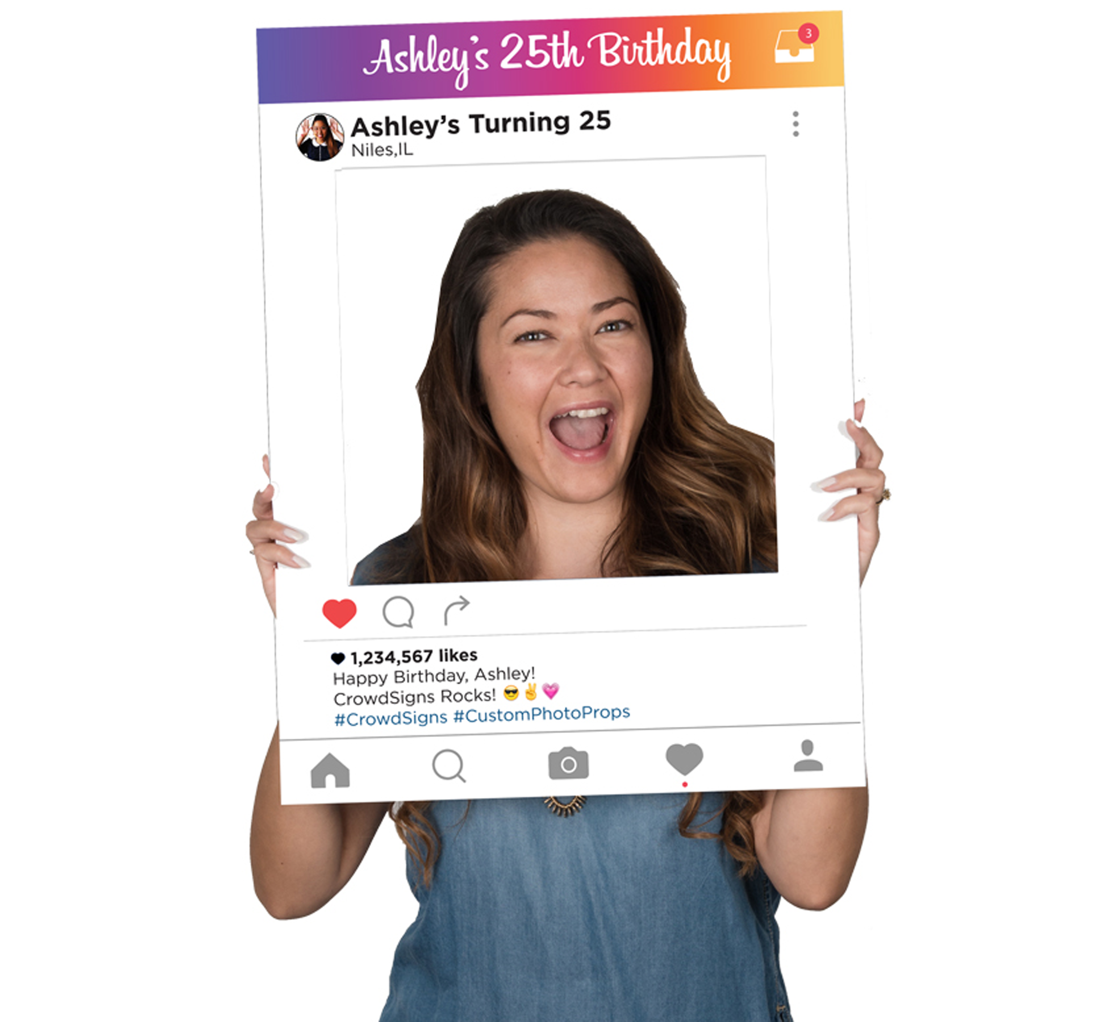 Instagram Frames - Custom Cut-Out Photo Props - Delivered. – CrowdSigns