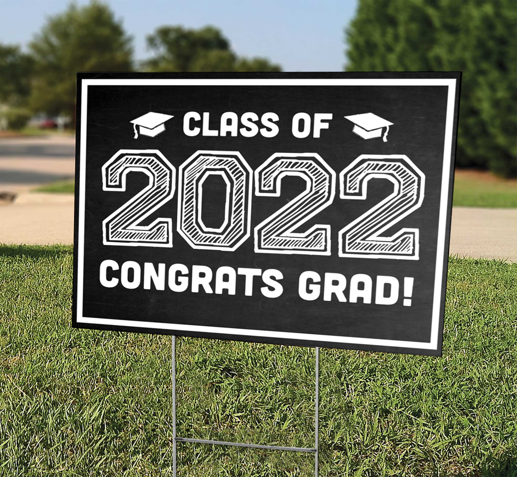YARD SIGN: CONGRATS GRAD! Class of 2022 - Graduation Sign – CrowdSigns