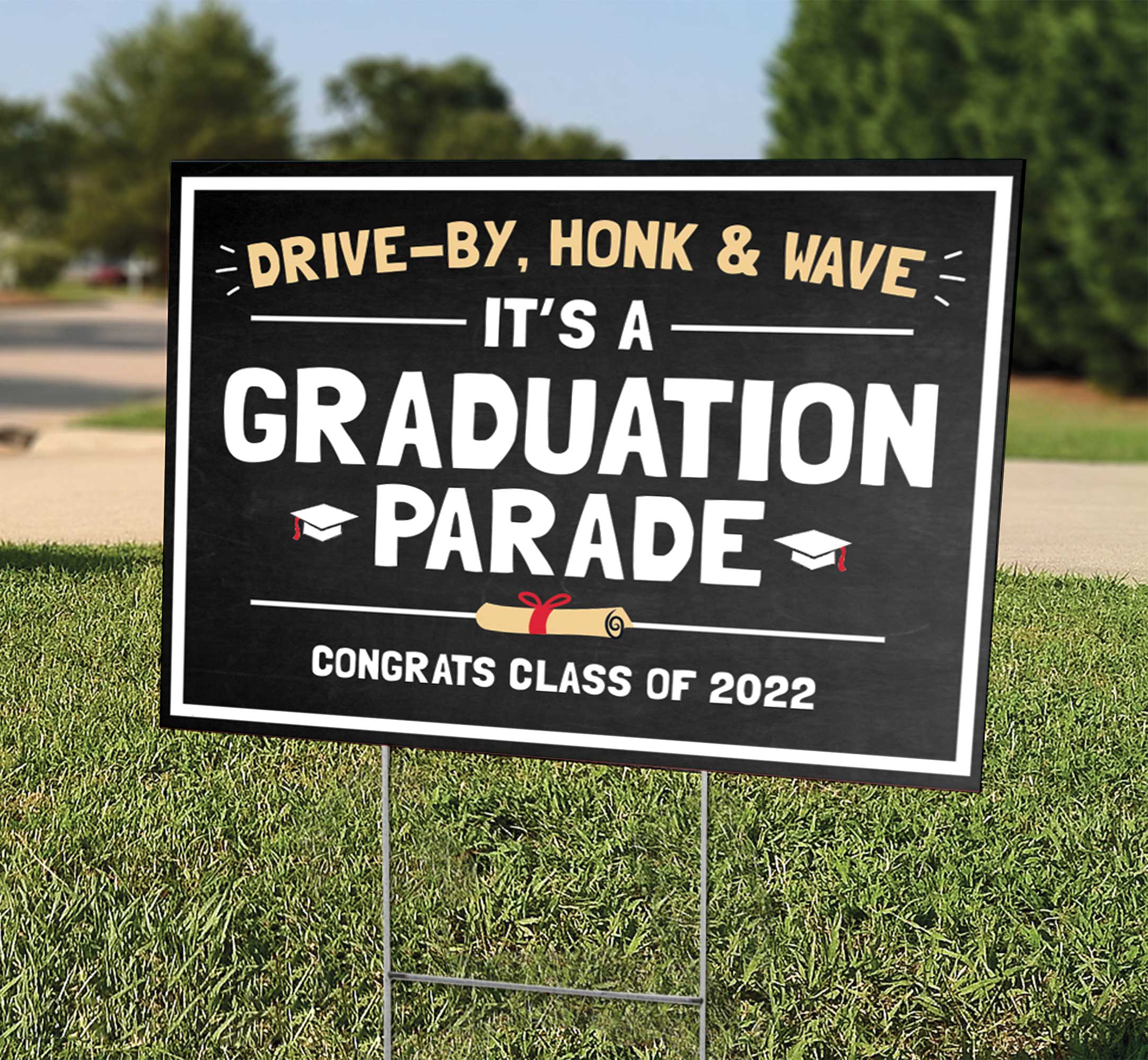 YARD CARD SIGN: Graduation Drive-By Parade Sign (Class of 2022 ...