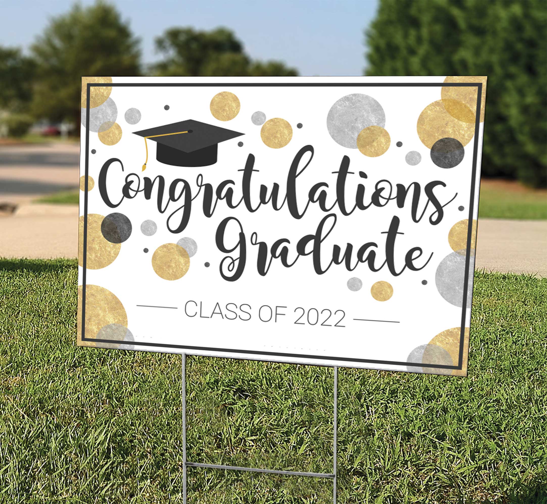 YARD CARD SIGN: Congratulations Graduate – CrowdSigns