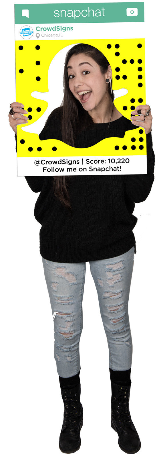 SnapChat (Ghost) Photo Booth Props – CrowdSigns
