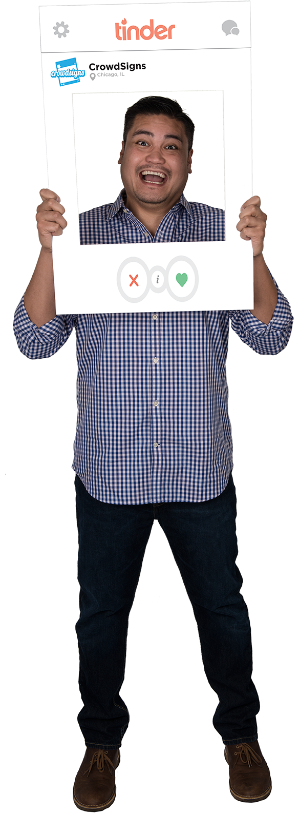 Tinder Photo Booth Props – CrowdSigns