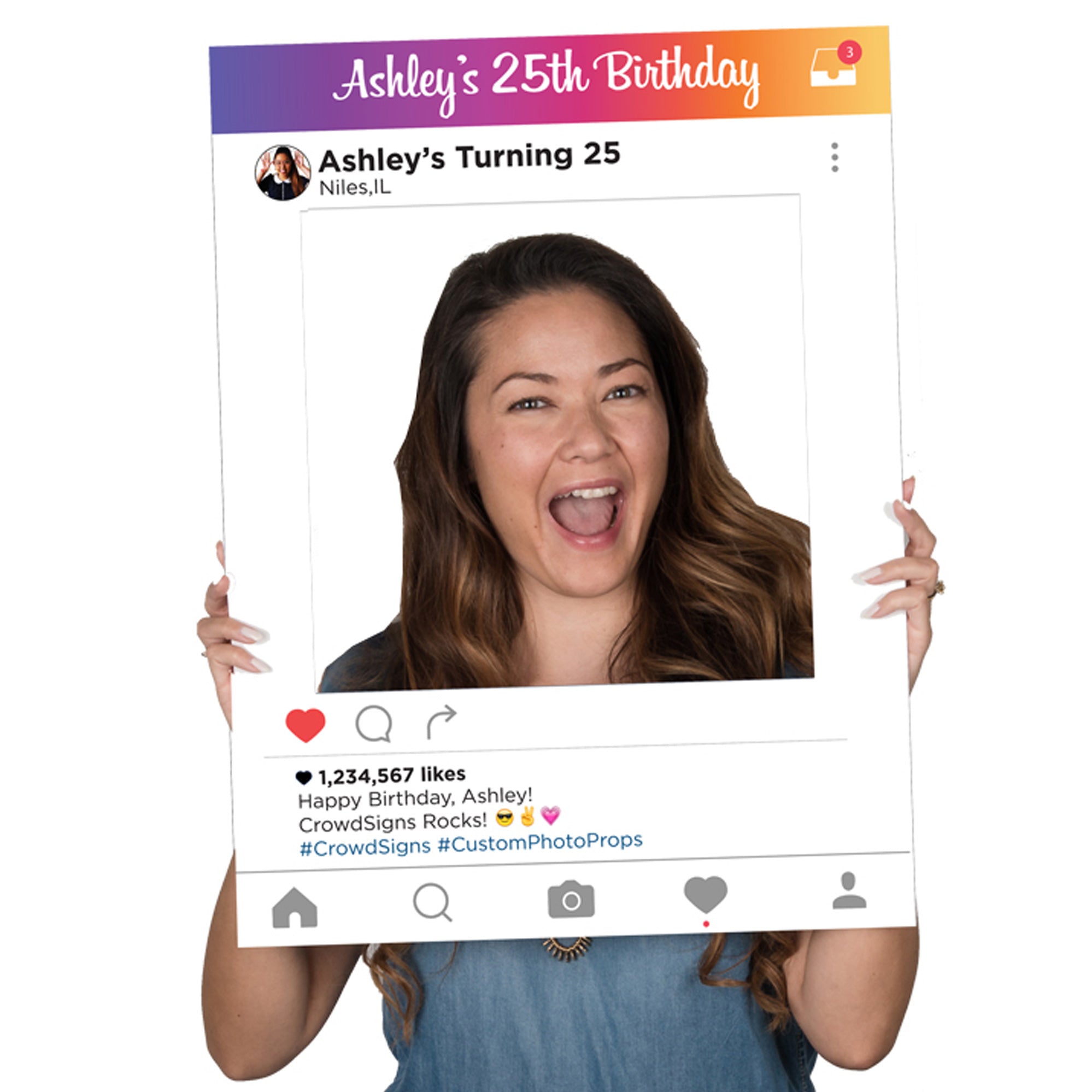 Instagram Frames - Custom Cut-Out Photo Props - Delivered. – CrowdSigns